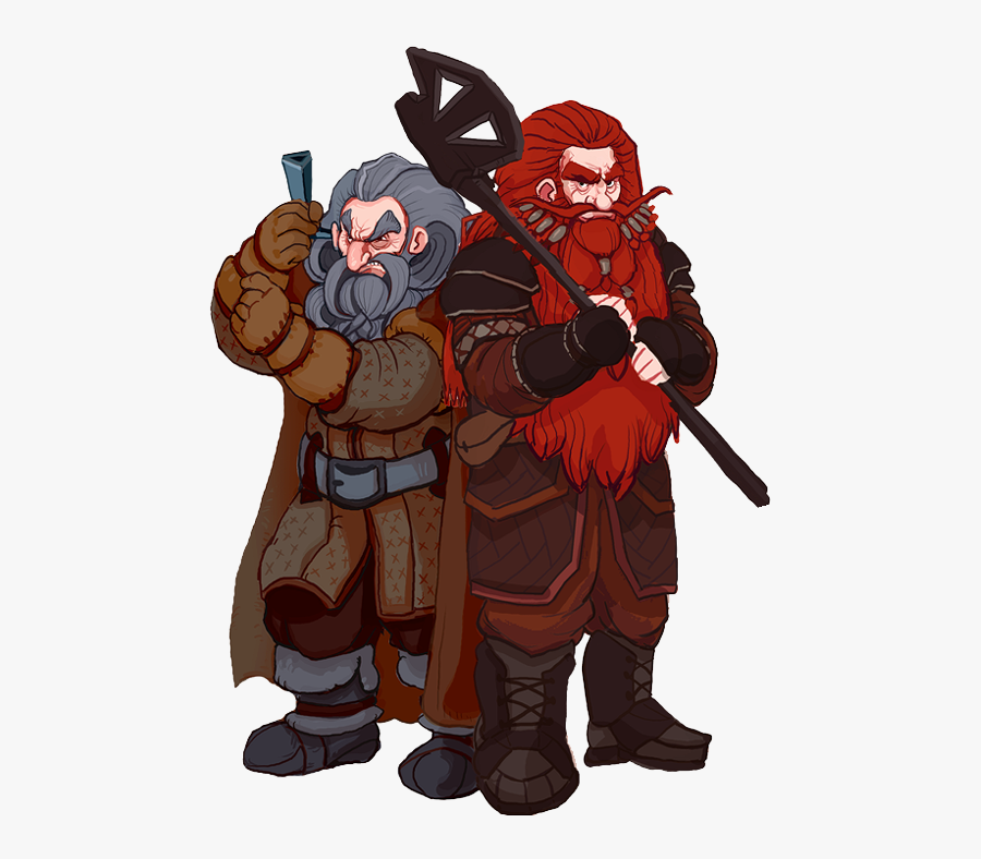 The Hobbit, Oin And Gloin By Art-calavera - Thorin And Company Cartoon ...