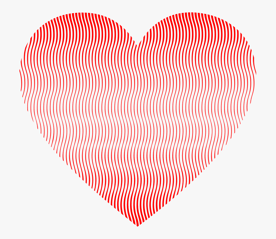 Wavy Heart Line Art - Heart , Free Transparent Clipart - ClipartKey