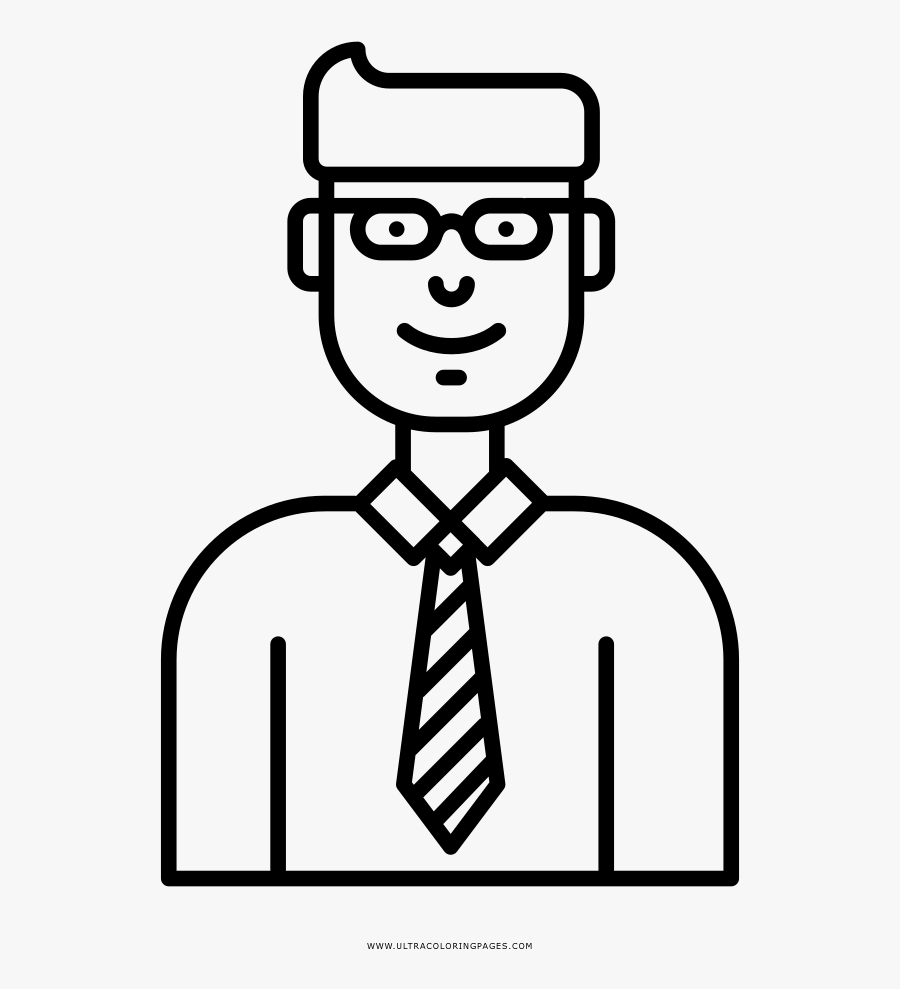 Salesman Coloring Page - Trader Avatar , Free Transparent Clipart ...