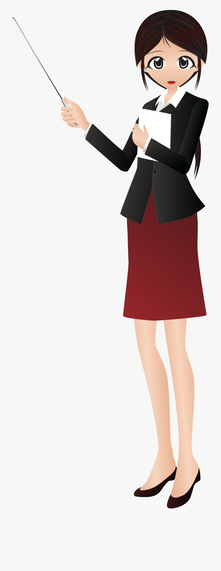 Lady Clipart Presenter - Presenter Clipart Transparent , Free ...