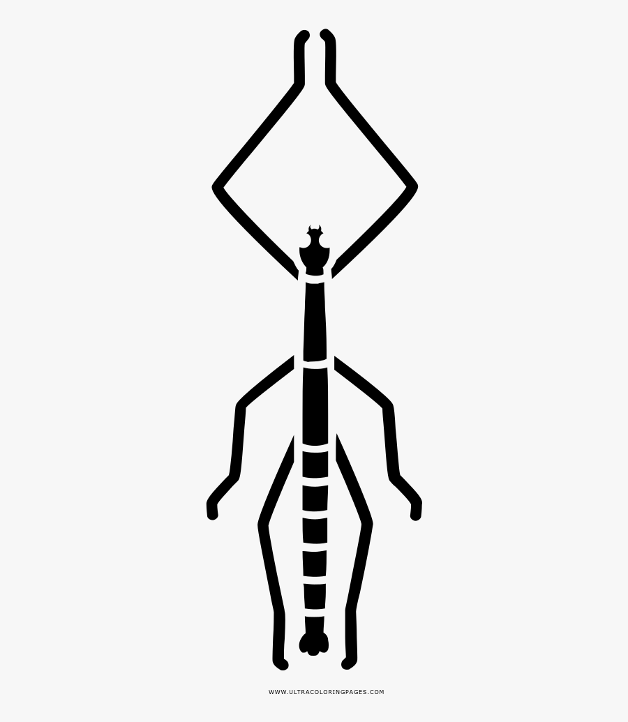 Walking Stick Coloring Page - Illustration , Free Transparent Clipart ...