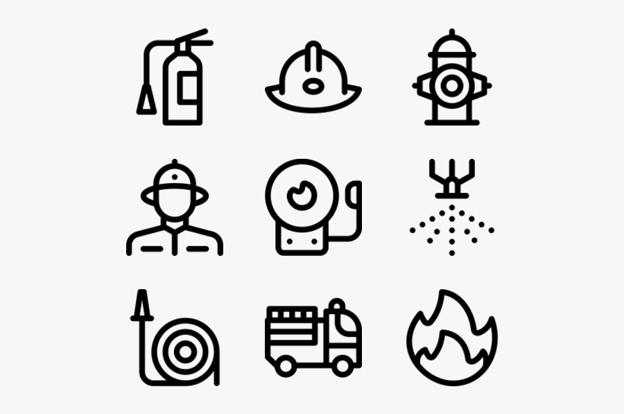 Firefighter Clipart Vector - Design Vector Icon , Free Transparent ...