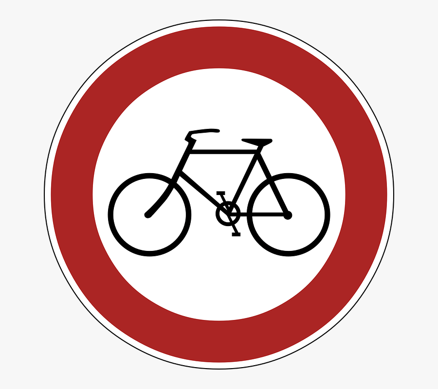 No Bicycles Road Sign - No Bike Sign Png , Free Transparent Clipart ...