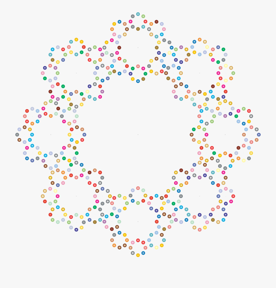 Decorative Circles Frame Prismatic 2 Clip Arts - Circle , Free ...