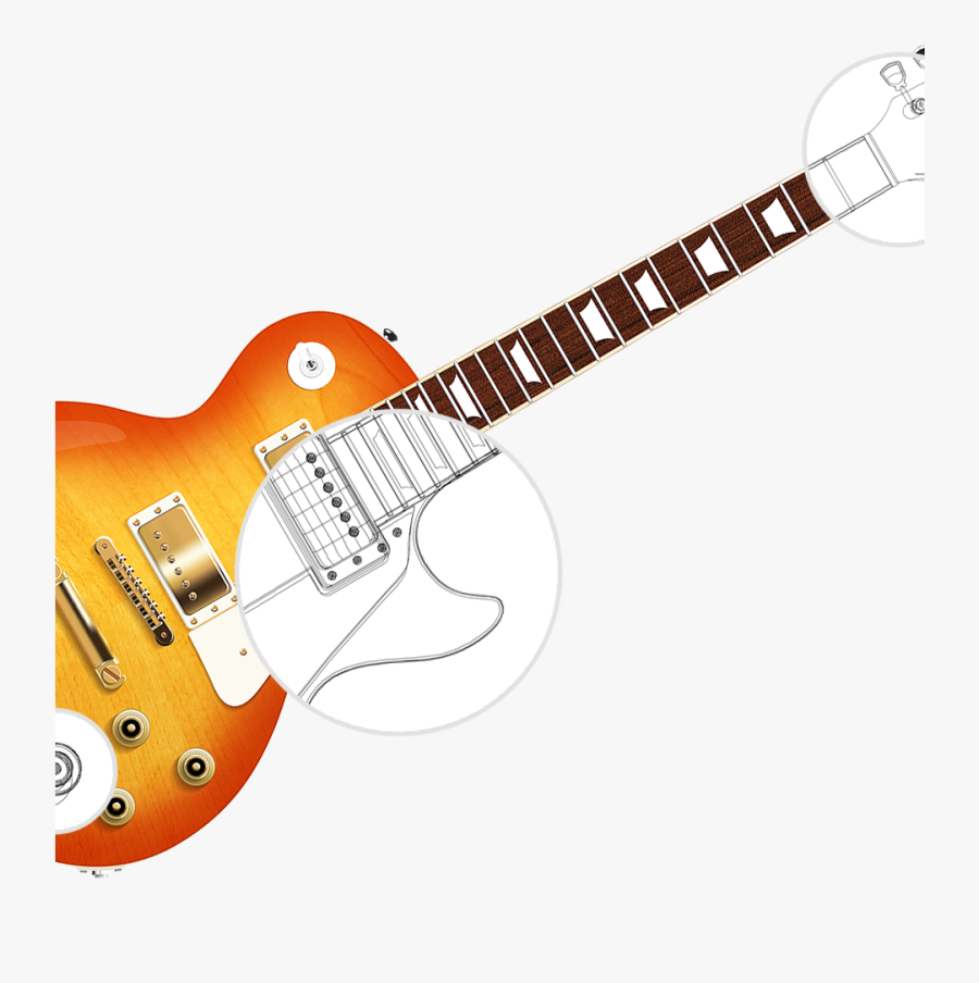 Transparent Guitar Vector Png - Png Gibson Les Paul , Free Transparent ...