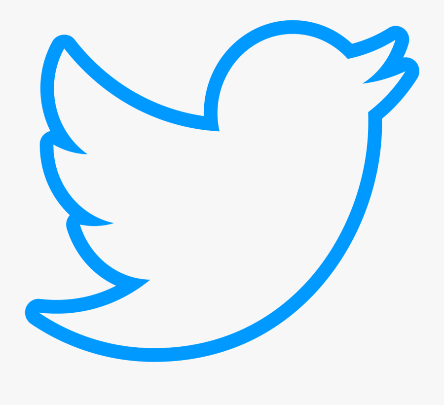 Edtechteacher Bird Blue Twitterbirdoutlineblue - Transparent Background ...