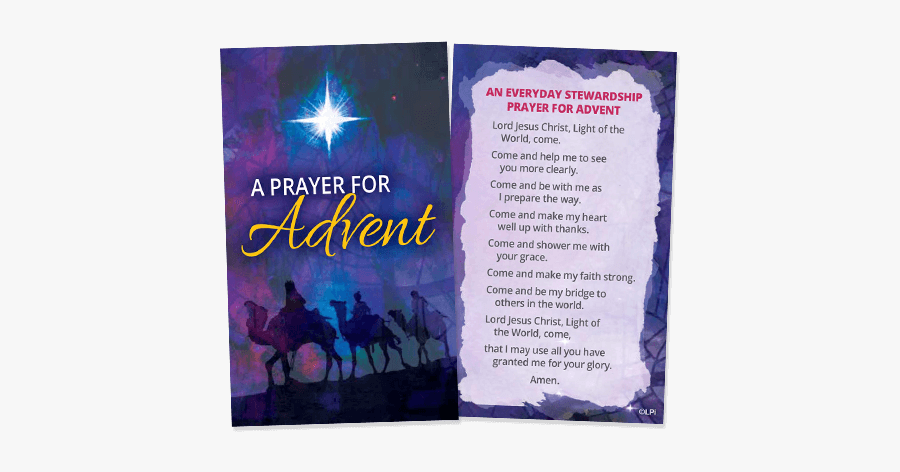 Advent Prayer Card - Poster , Free Transparent Clipart - ClipartKey