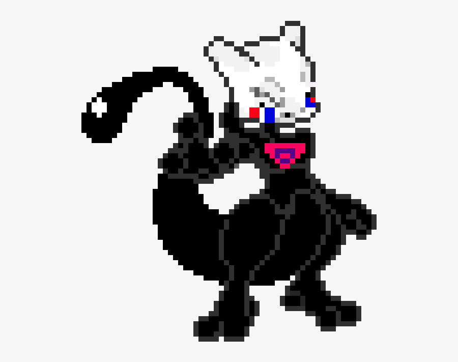 Mewtwo Shadow Pixel , Free Transparent Clipart - ClipartKey