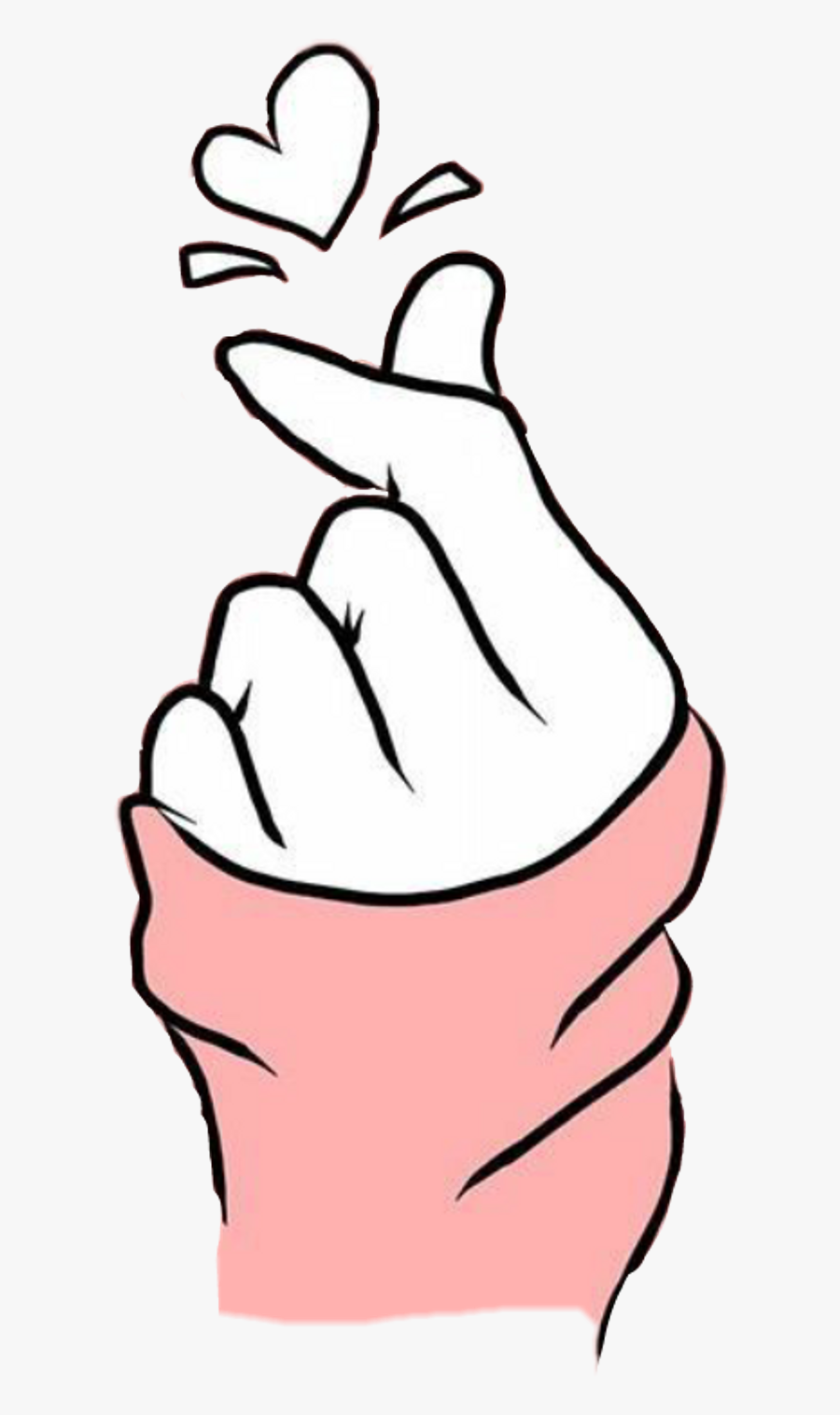 K Pop Kpop Sign - Corazon Coreano Con Las Manos , Free Transparent ...