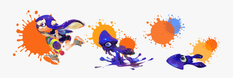 Splatoon Inklings - Inkling Turning Into A Squid , Free Transparent ...