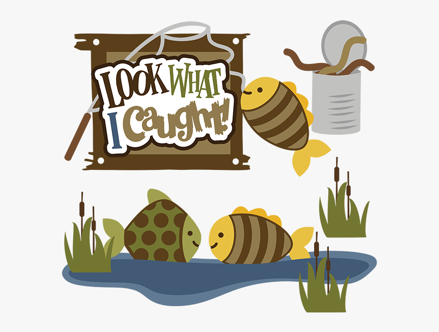Scrapbook Sticker Fishing , Free Transparent Clipart - ClipartKey