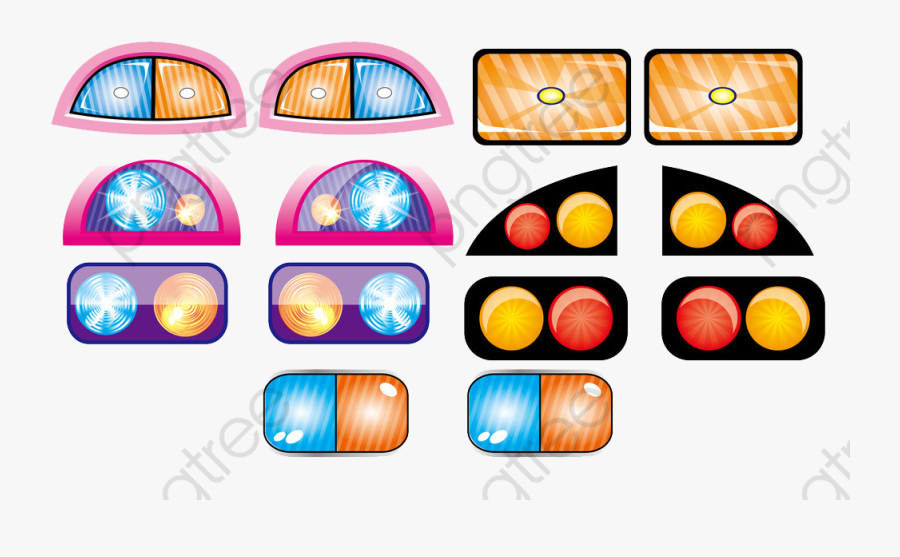Led Lights Png - Cartoon Car Headlights Clipart , Free Transparent ...
