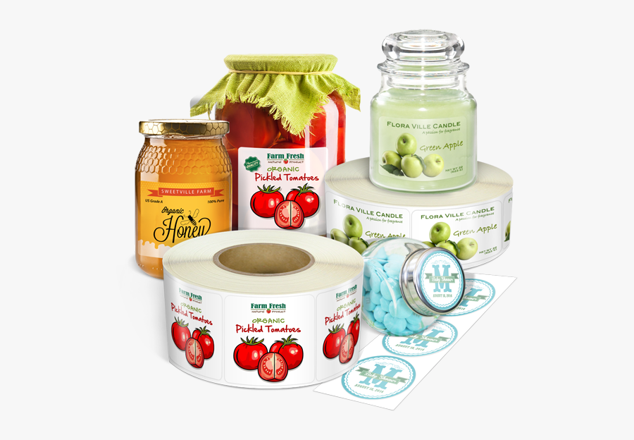 Clip Art Glass Jar Label - Roll Labels Png , Free Transparent Clipart ...