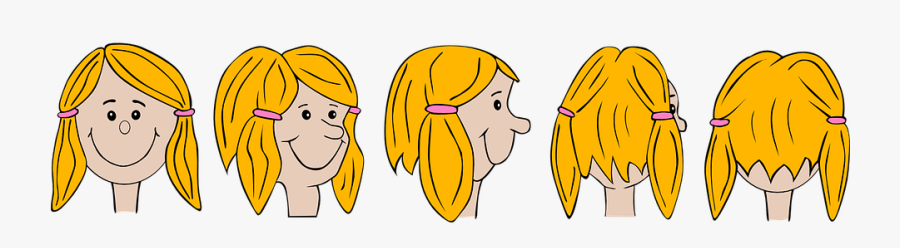 Back Girl Head Clipart - Cartoon , Free Transparent Clipart - ClipartKey