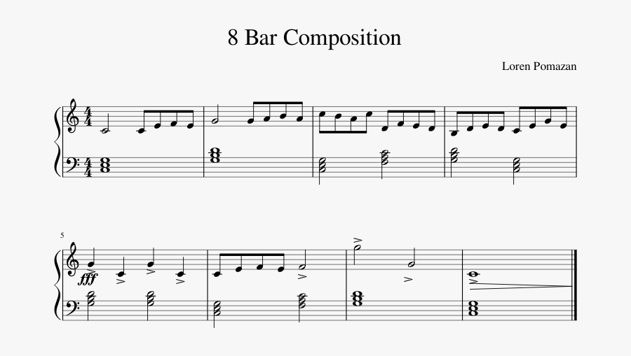8 Bar Music Composition , Free Transparent Clipart - ClipartKey