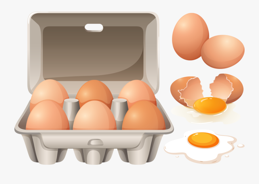 Scrambled Eggs Egg Carton - Box Of Egg Vector , Free Transparent ...