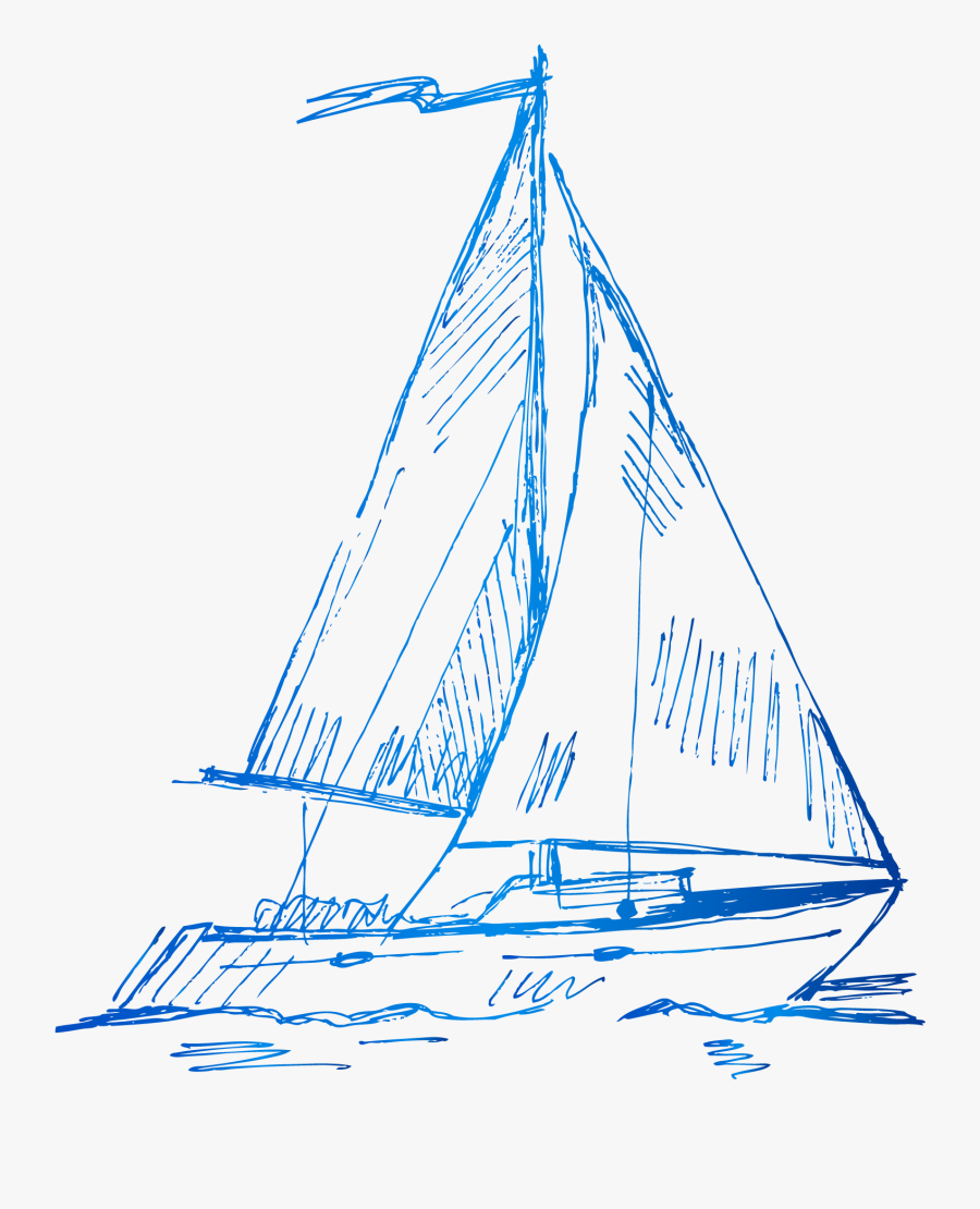Transparent Blue Sailboat Clipart - Sailing Boats Clipart , Free ...