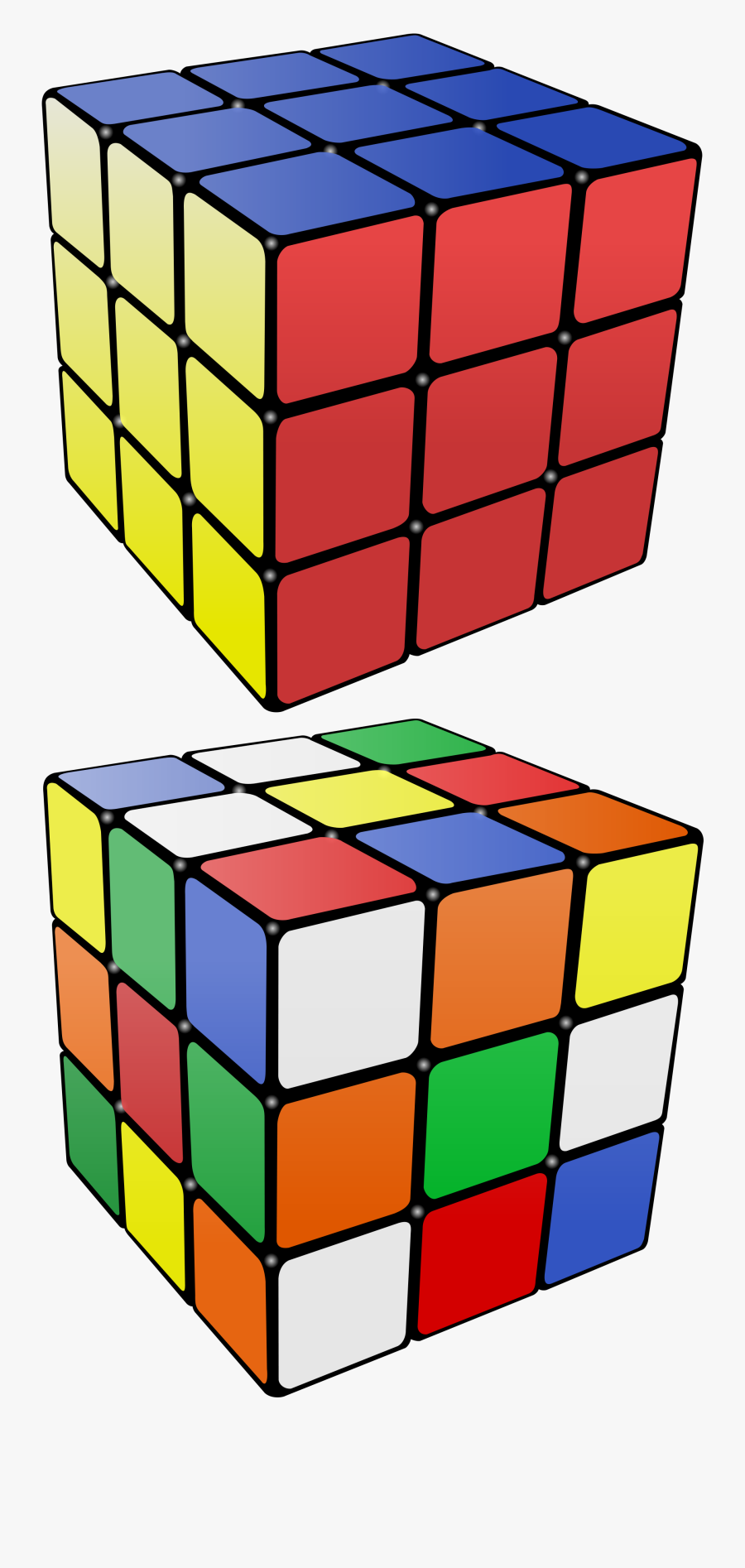 Rubik's Cube No Color , Free Transparent Clipart - ClipartKey