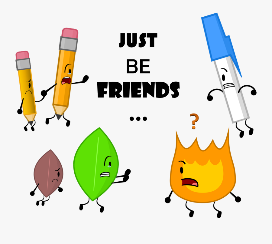 Just Be Friends - Bfdi Just Be Friends , Free Transparent Clipart ...