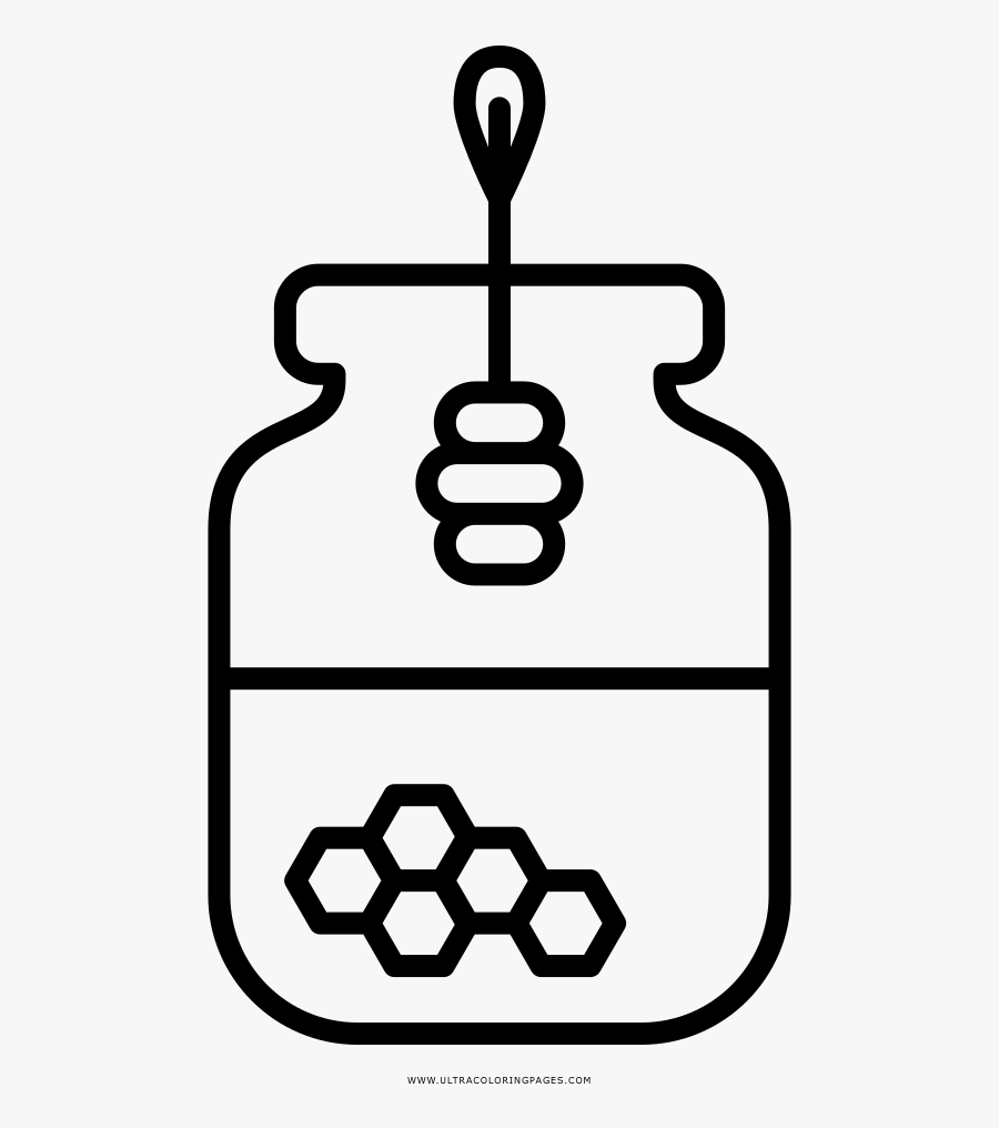 Honey Coloring Page , Free Transparent Clipart - ClipartKey