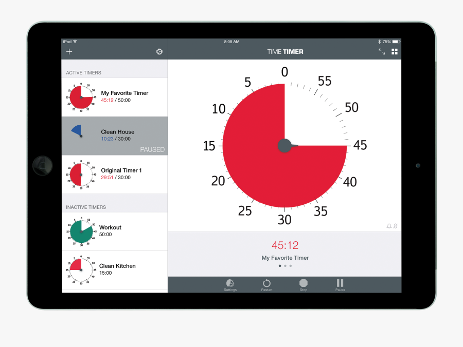 Clip Art Time Ipad App - Time Timer Ipad , Free Transparent Clipart ...