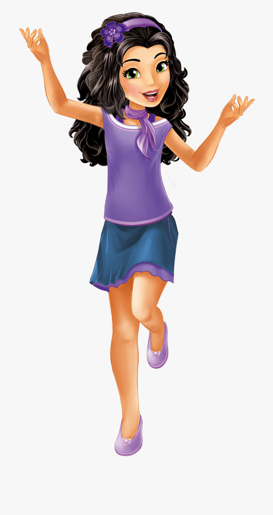 Emma Jumping - Cartoon Lego Friends Emma , Free Transparent Clipart ...