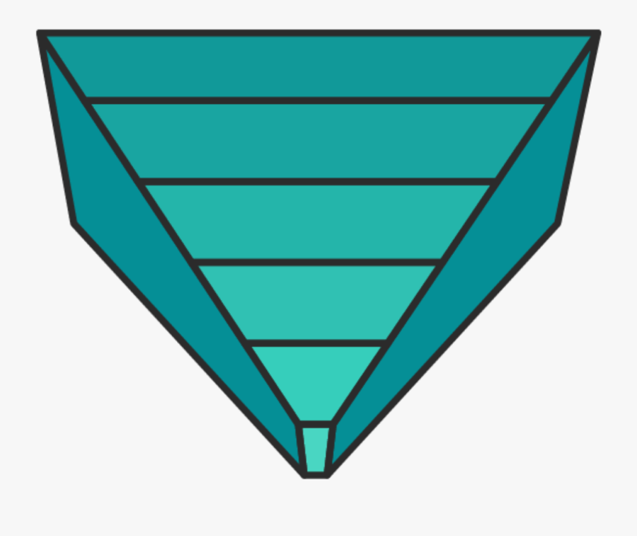 Triangle Vector Upside Down - Pyramid Upside Down Png , Free ...