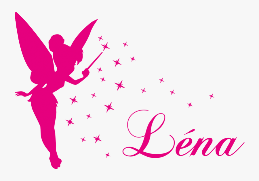 Tinkerbell Clipart Pink - Silhouette Of Tinkerbell , Free Transparent ...