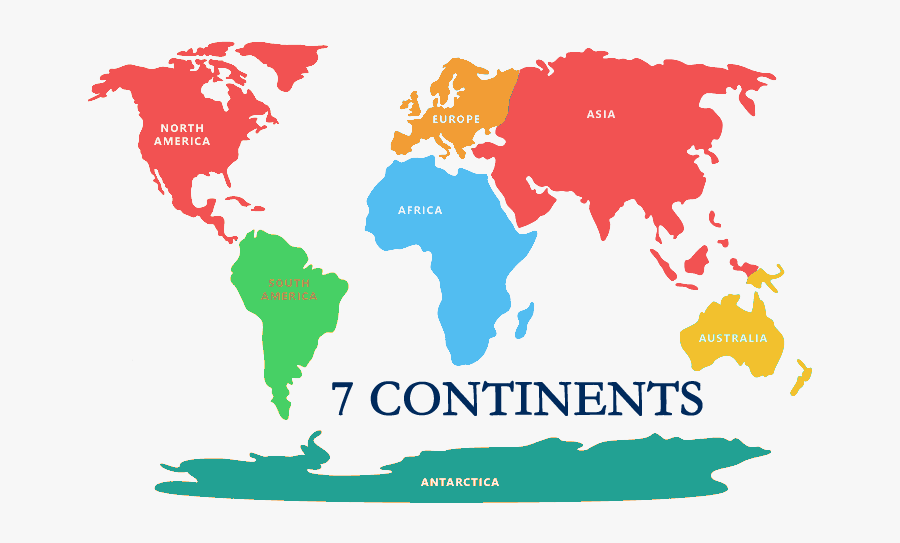 Map Clipart Continent - World Map , Free Transparent Clipart - ClipartKey