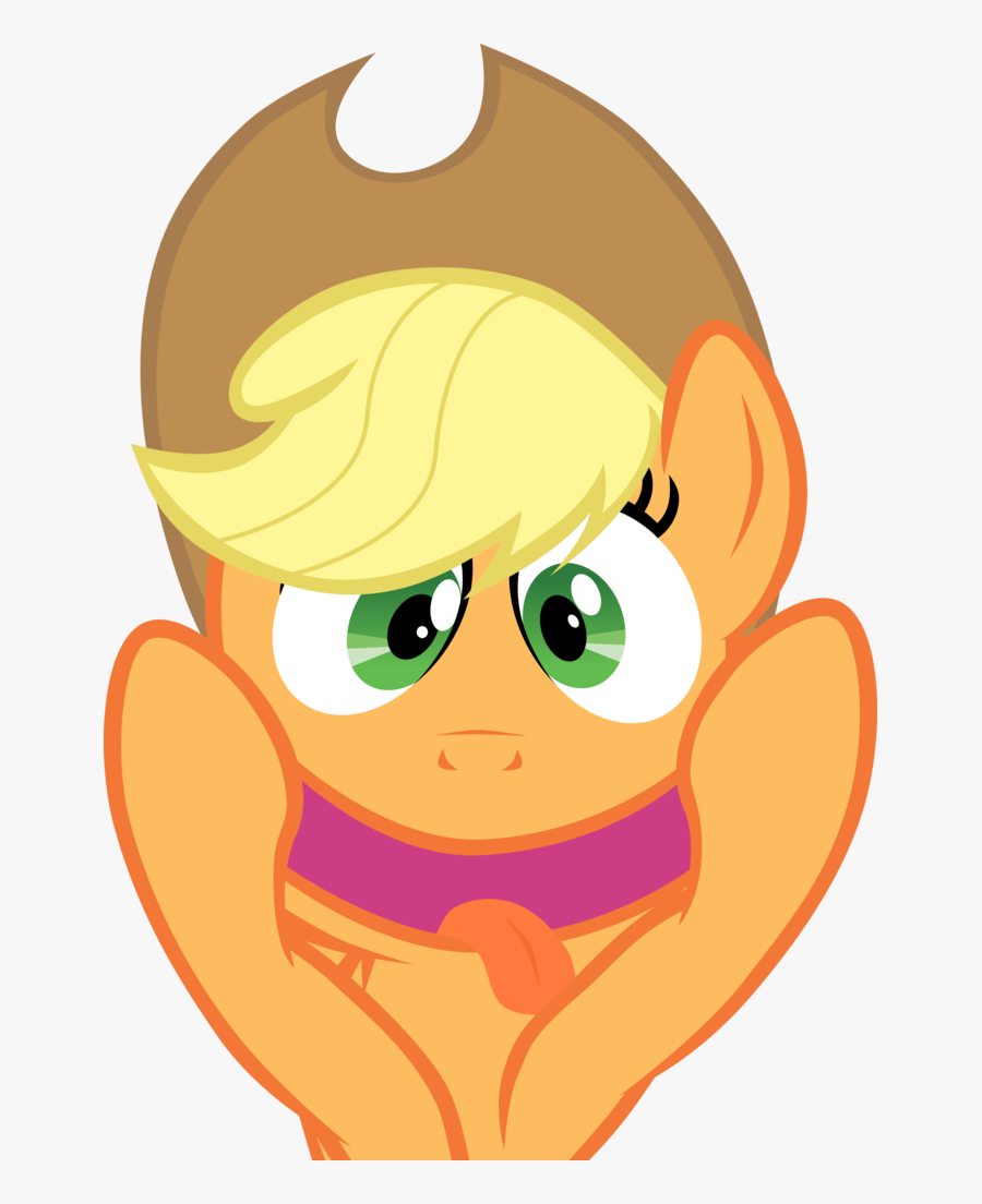 Transparent Funny Face - Applejack , Free Transparent Clipart - ClipartKey