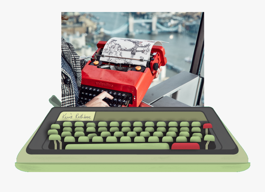 Clip Art Green Typewriter - Machine , Free Transparent Clipart - ClipartKey