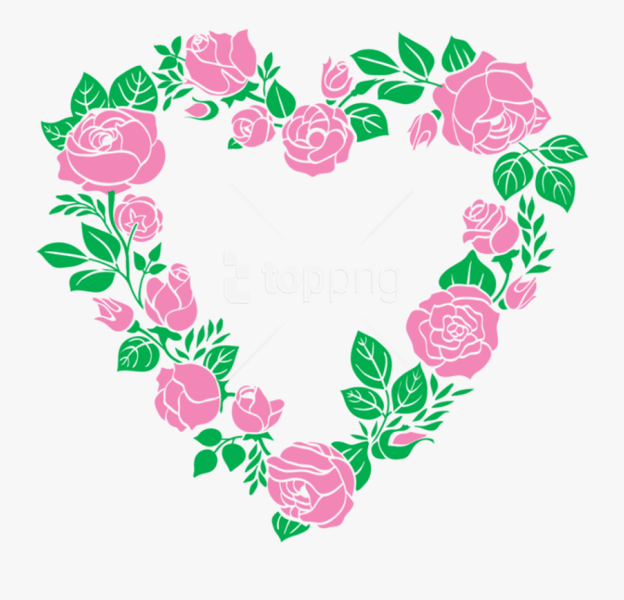 Download Pink Heart Border - Heart Border Design Clipart , Free ...