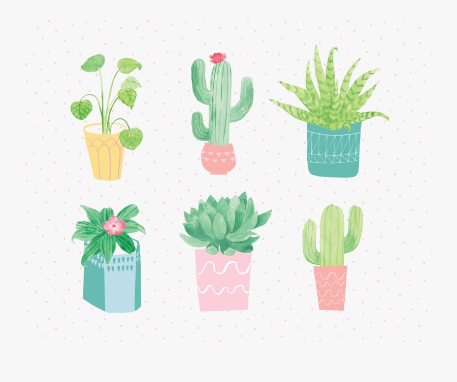 Cactus Clipart Pastel - Clipart Pastel Cactus , Free Transparent ...