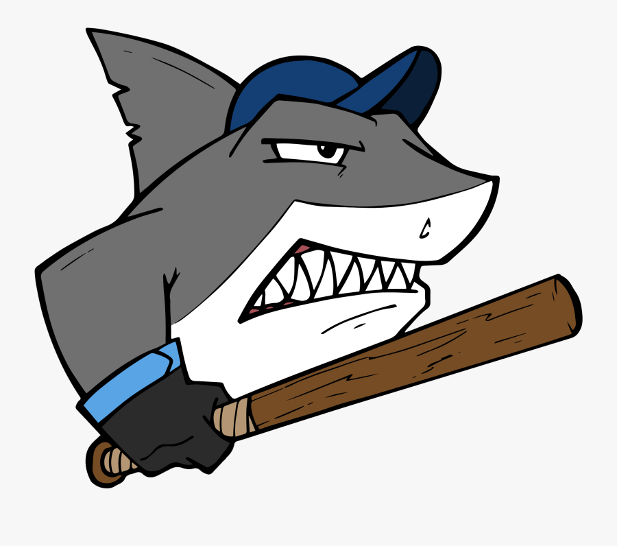 Sharks Playing Baseball , Free Transparent Clipart - ClipartKey