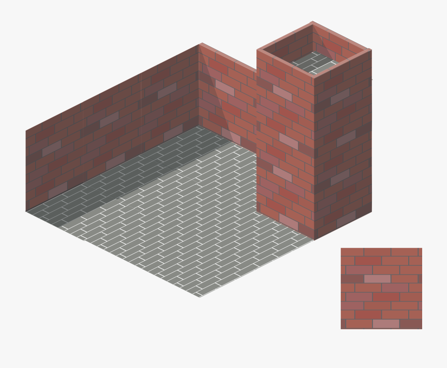 Brick Tile 2 - Pixel Art Bricks Isometric , Free Transparent Clipart ...