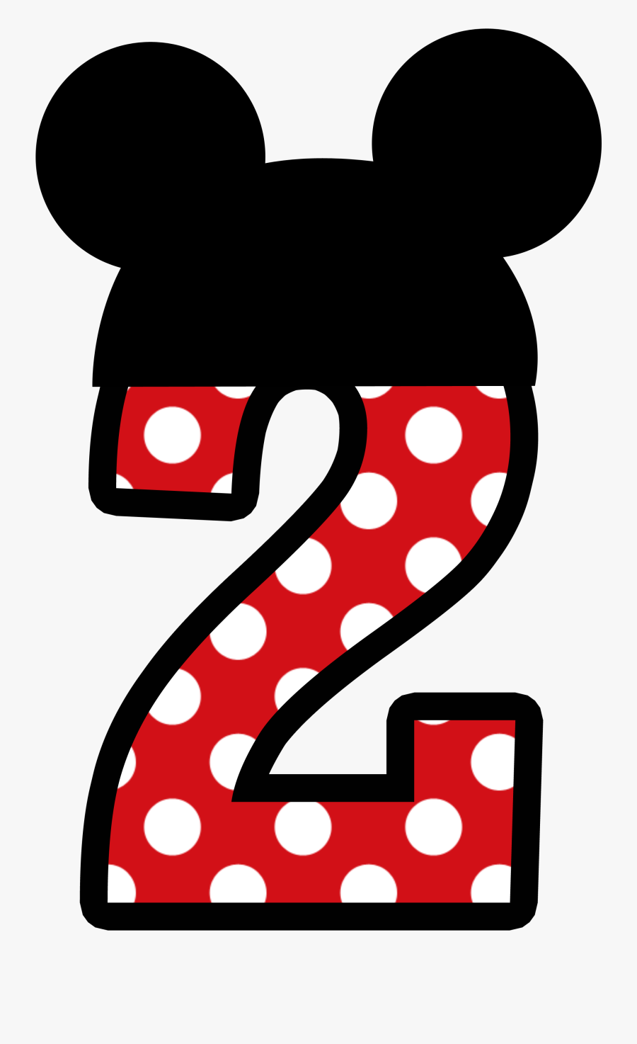 Ig5rzbfff3dvs - Baby Mickey Mouse Number 2 , Free Transparent Clipart ...