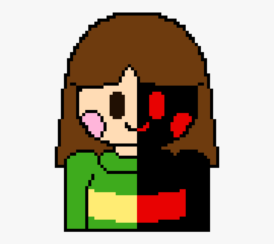 Glitchtale Chara Pixel Art , Free Transparent Clipart - ClipartKey