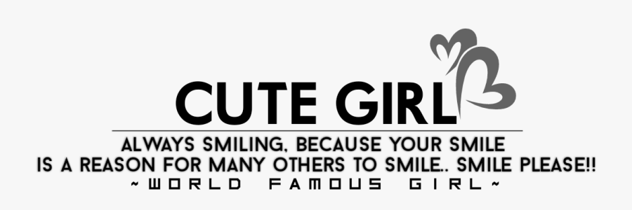 Girl"s Black Text Png ~ - Graphics , Free Transparent Clipart - ClipartKey