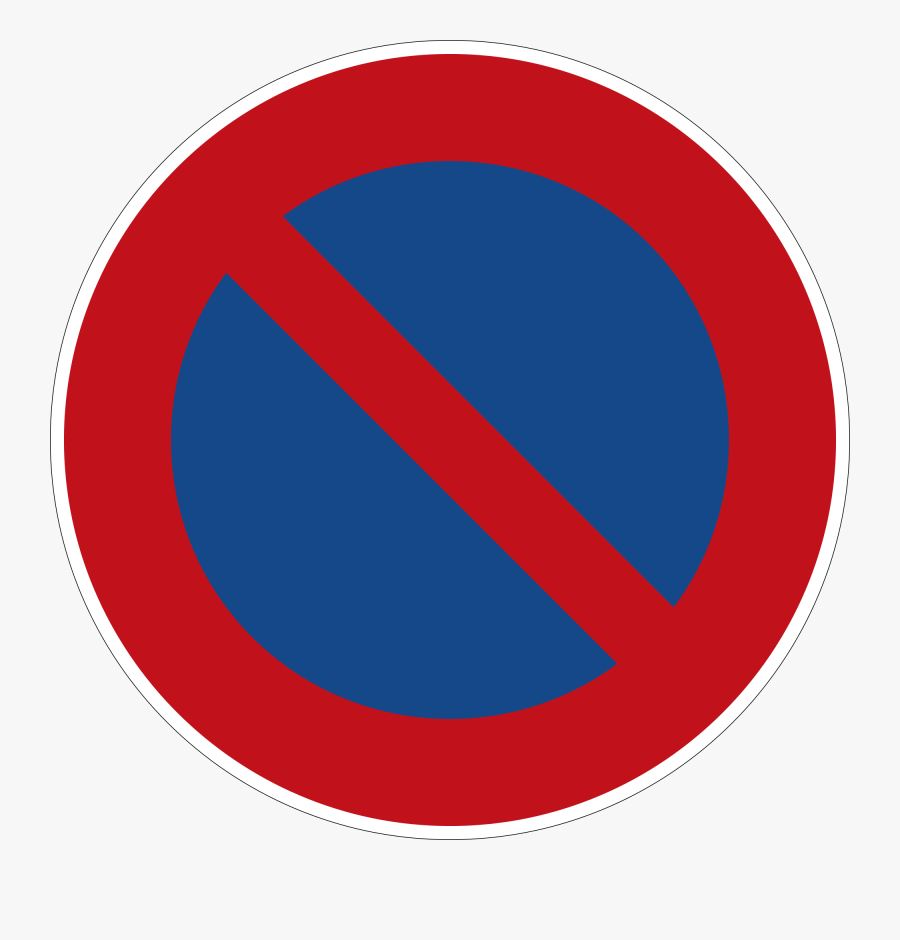 Red And Blue Signs Driving , Free Transparent Clipart - ClipartKey