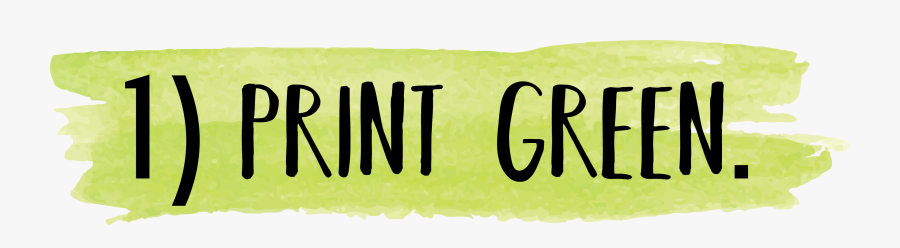 Print Green - Calligraphy , Free Transparent Clipart - ClipartKey