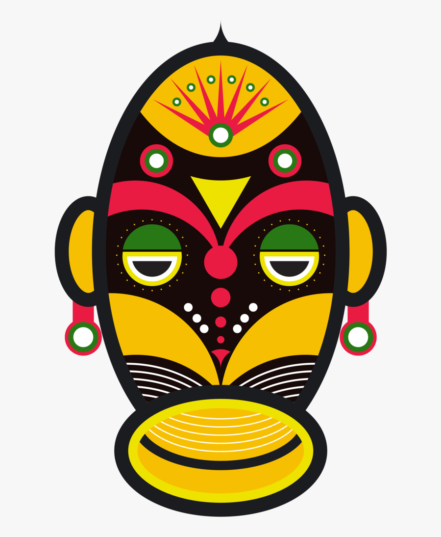 African Traditional Tribal Mask - African Masks Clipart Png , Free ...