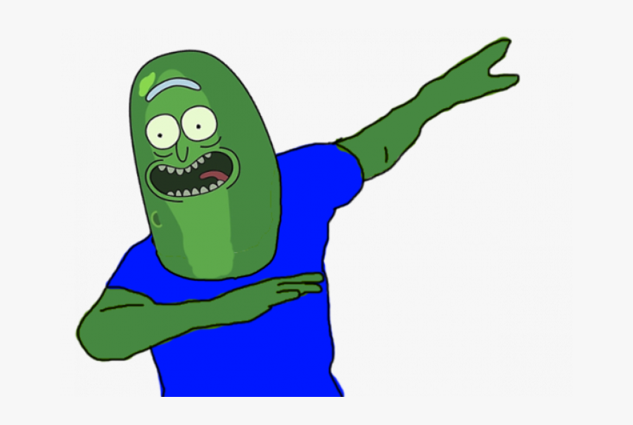 Pickle Rick Dabbing , Free Transparent Clipart - ClipartKey