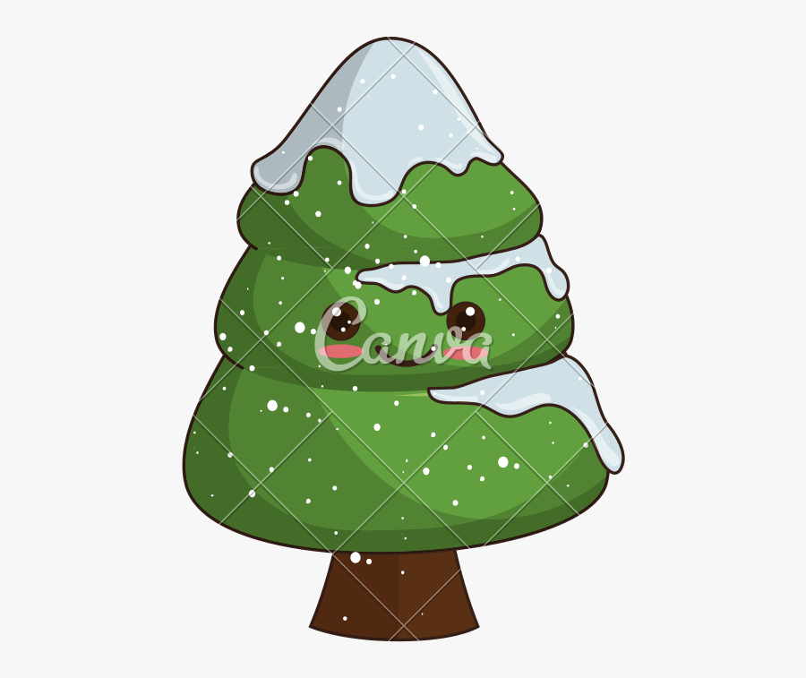 Kawaii Christmas Tree - Santa Claus Kawaii Png , Free Transparent ...