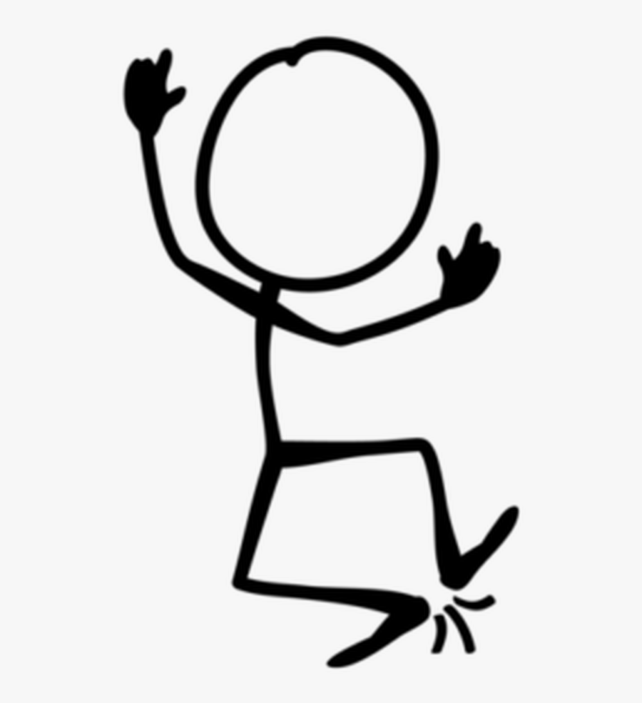 Positive Clipart Vindictive - Stick Figure Jumping For Joy , Free ...