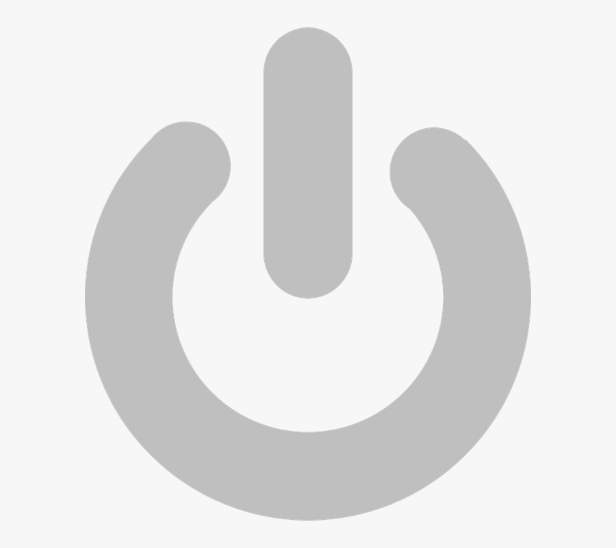 Power, On, Off, Button, Grey - White Power Button Png , Free ...