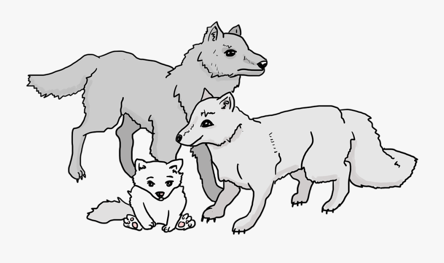 Transparent Wolf Pack Clipart - Pack Of Wolves Cartoon , Free ...