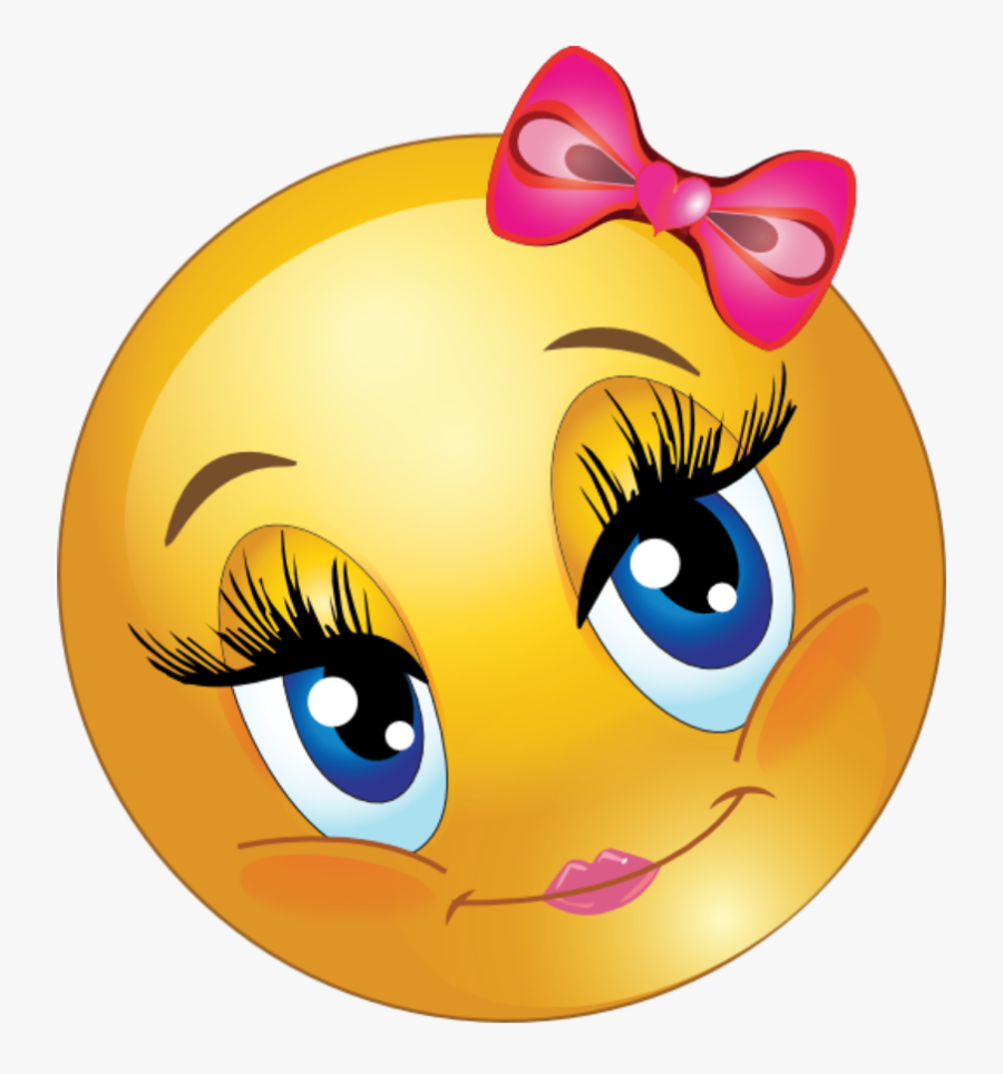 #freetoedit #emoticonos - Smiley Face Girl , Free Transparent Clipart ...