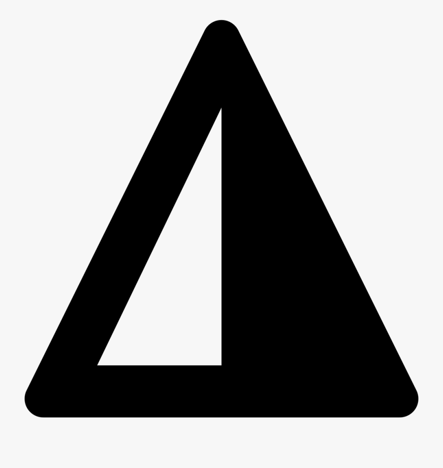 Triangle Divided In Two Parts - Triangle , Free Transparent Clipart ...