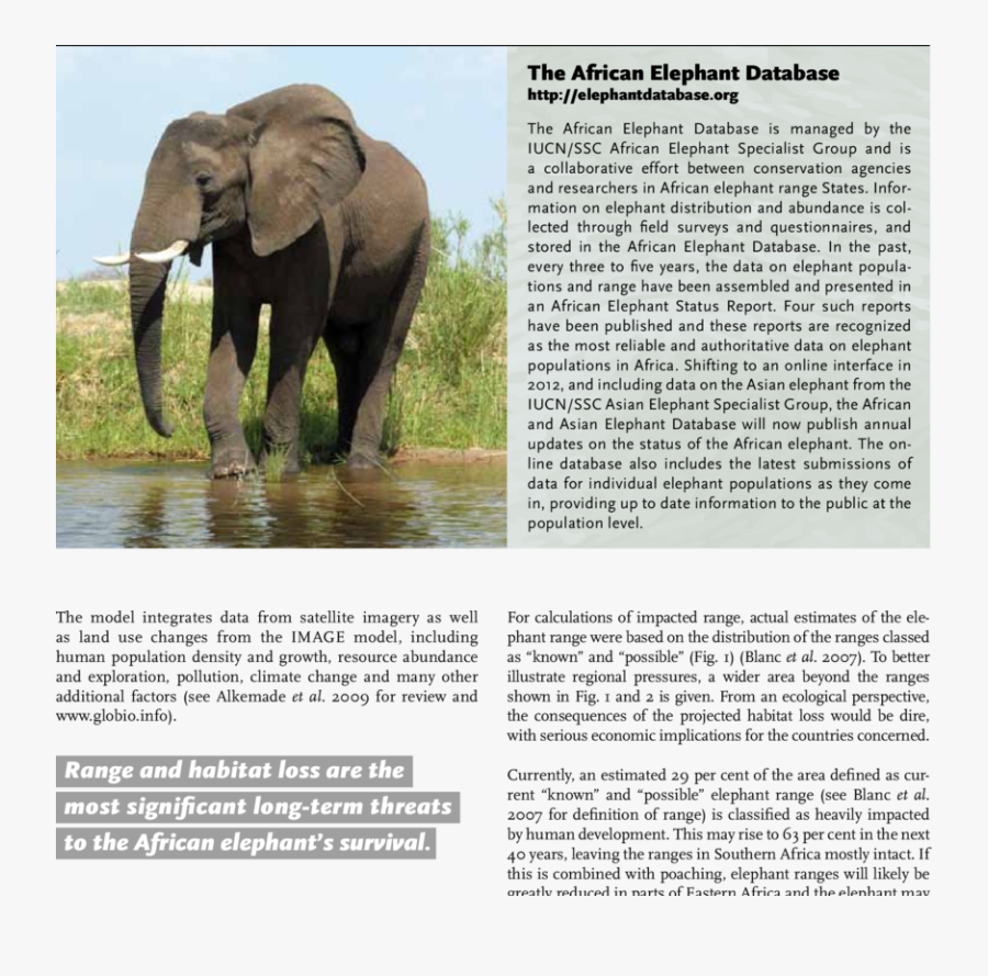 African Elephant Range And Population Density - Diagram Of A African ...
