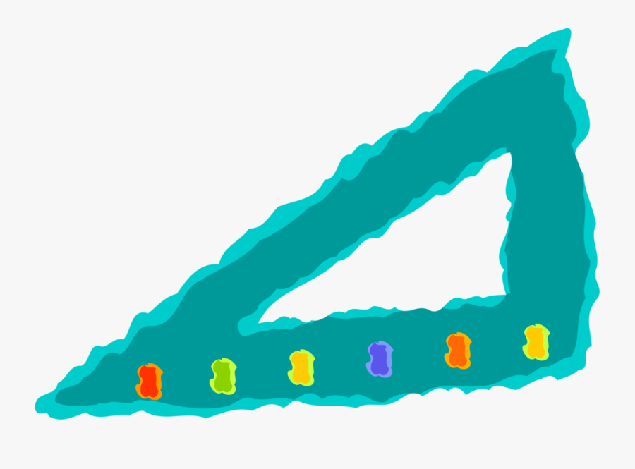 Vector Illustration Of Triangle Ruler, Rule Or Line , Free Transparent ...